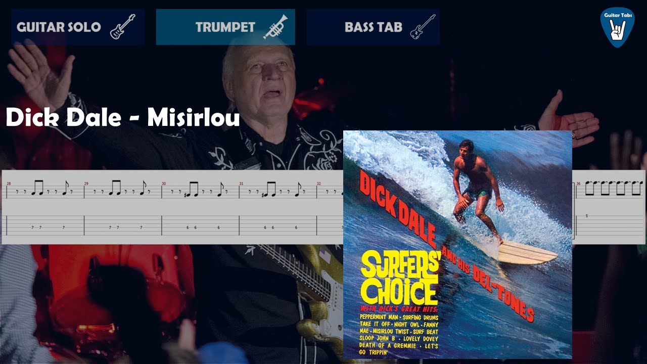 Dick Dale – Misirlou | Trumpet Tab | Tutorial by Guitar Tabs - YouTube