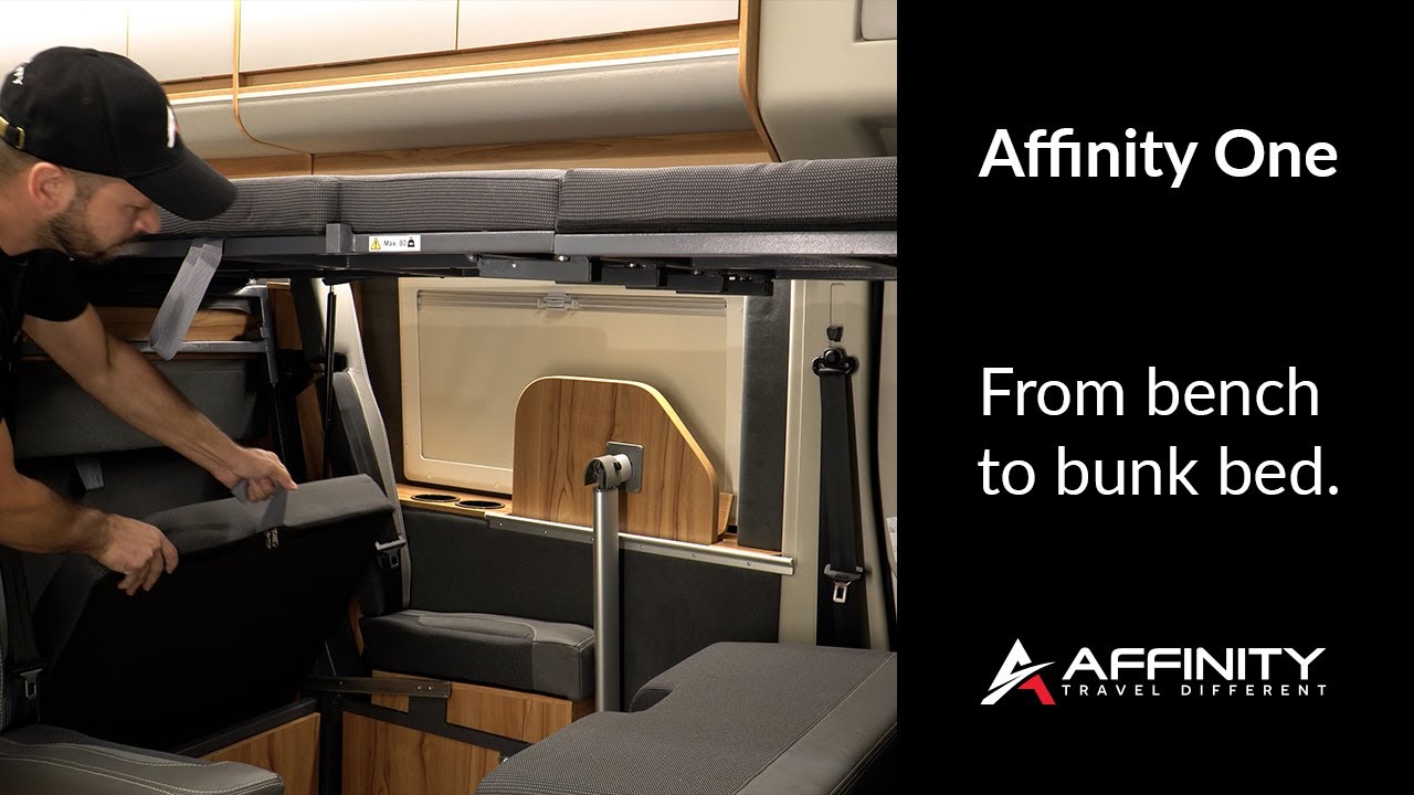 Affinity One - ausklappbares Vorderbett / folding out front bed / 4 ...