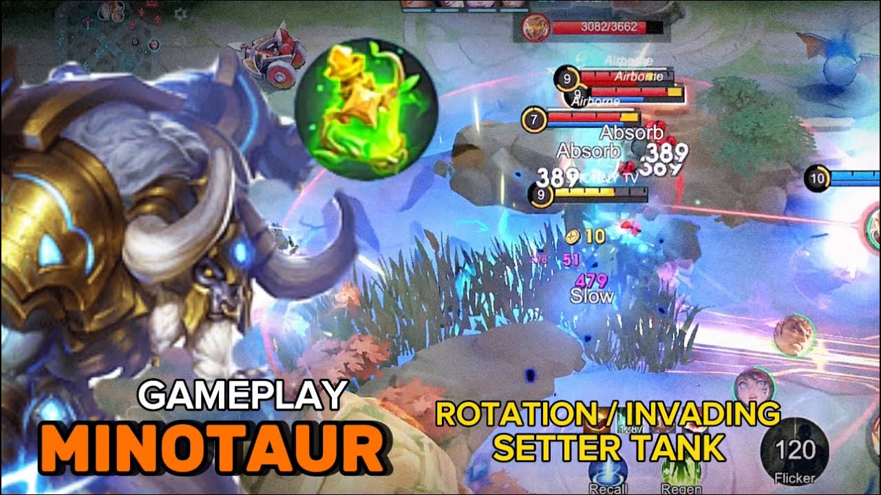 MINOTAUR GAMEPLAY | Rotation,Invading,Protector,Healer TANK and SETTER ...