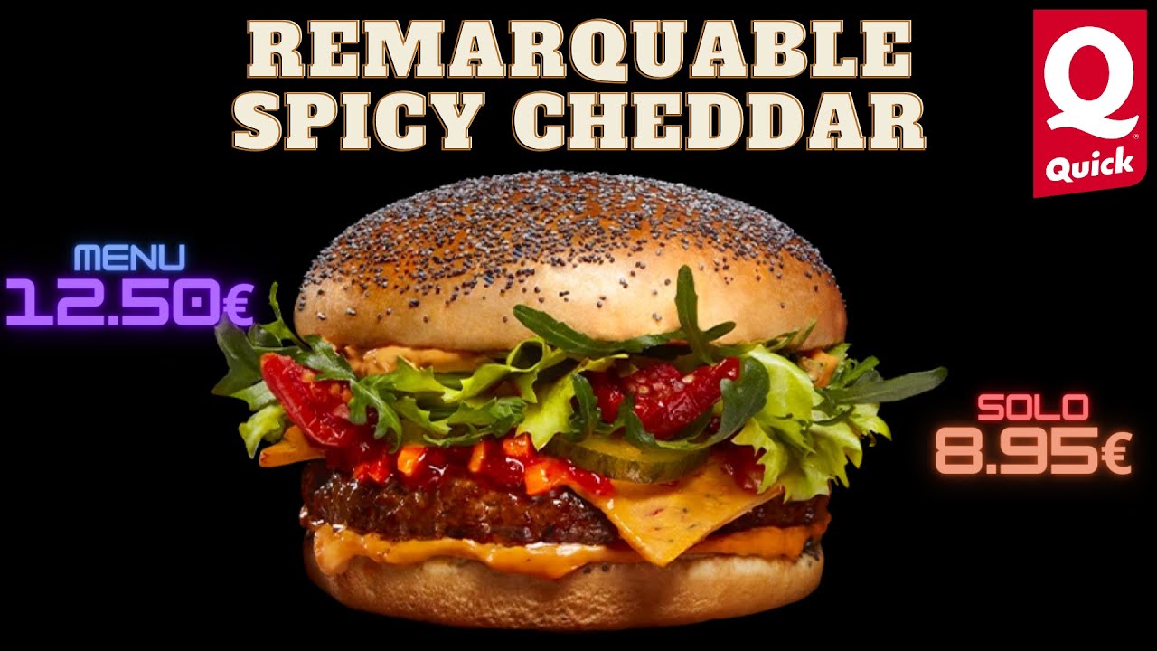 RemarQuable Spicy Cheddar, Quick France (2023) - YouTube