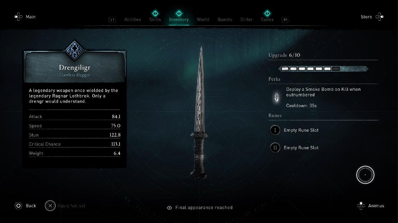 Assassin's Creed Valhalla Ragnar Lothbrok Dagger - YouTube