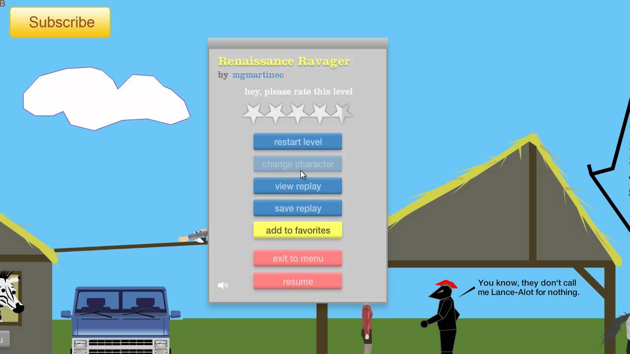 Happy Wheels : Episode 6 - guillotine fun ! :D - YouTube