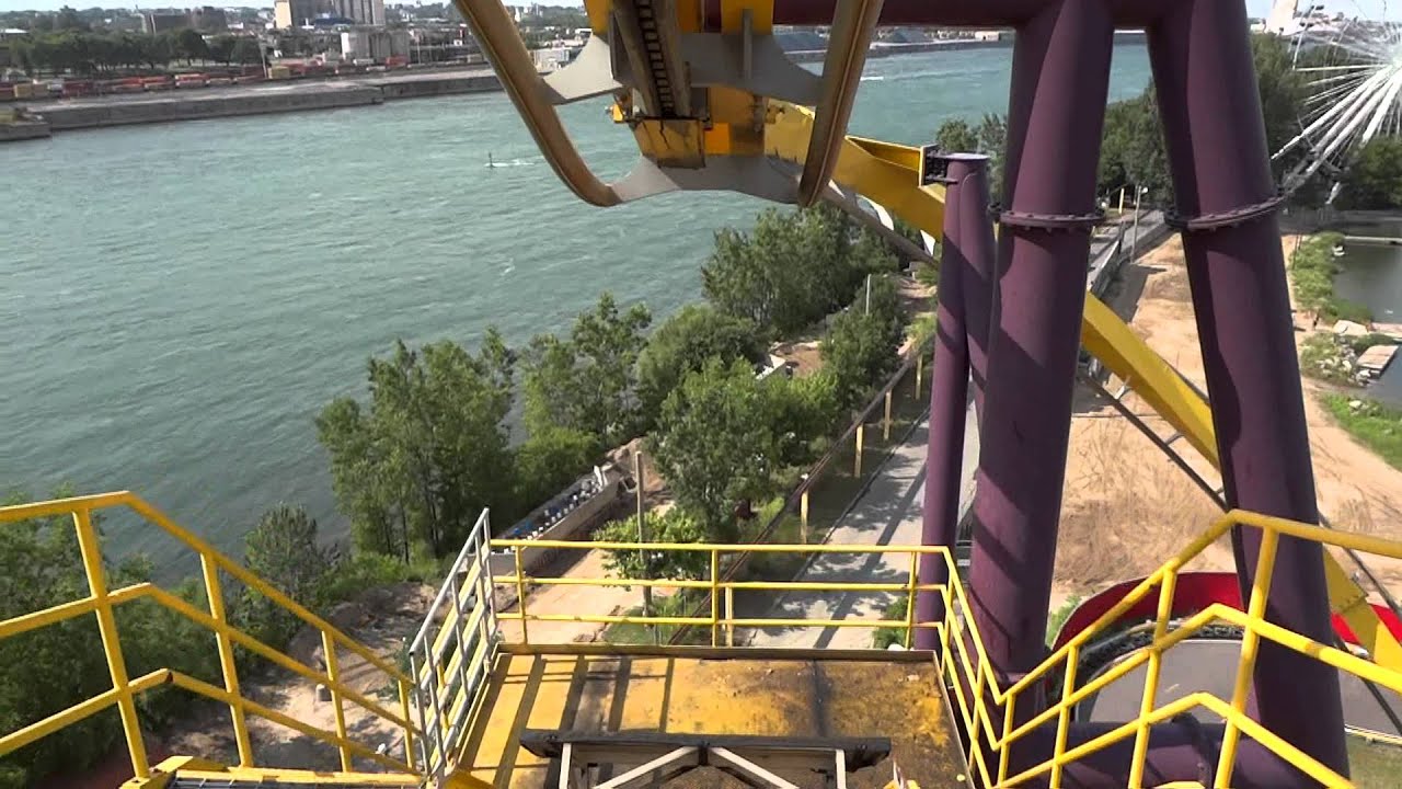 LA RONDE MONTREAL ROLLER COASTER HD 1080p 1 - YouTube
