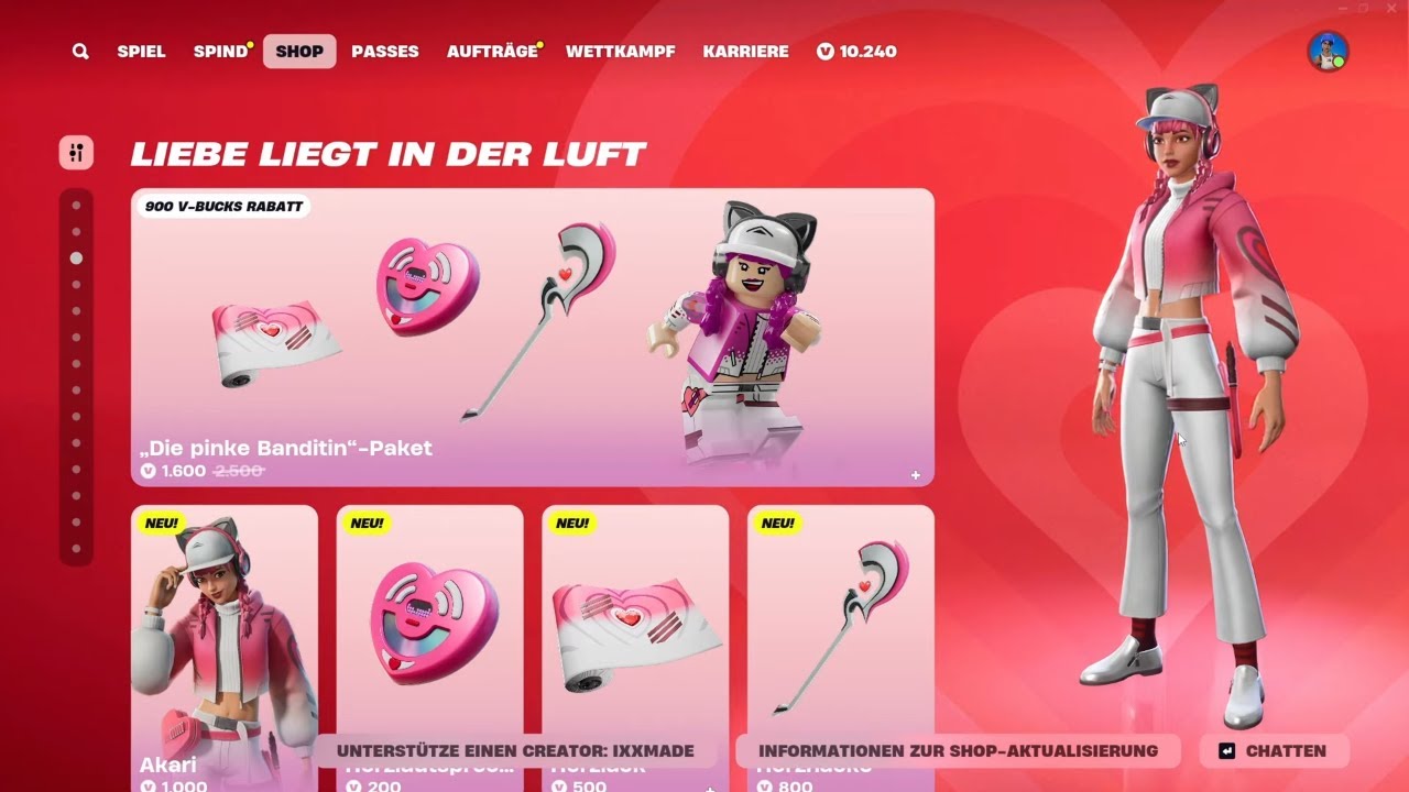 *NEU* Akari Fortnite Corvida | Die Pinke Banditin Paket | Fortnite Item ...