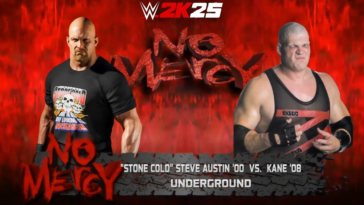 WWE 2k25 - Stone Cold '00 vs. Kane '08: Underground Match at No Mercy ...
