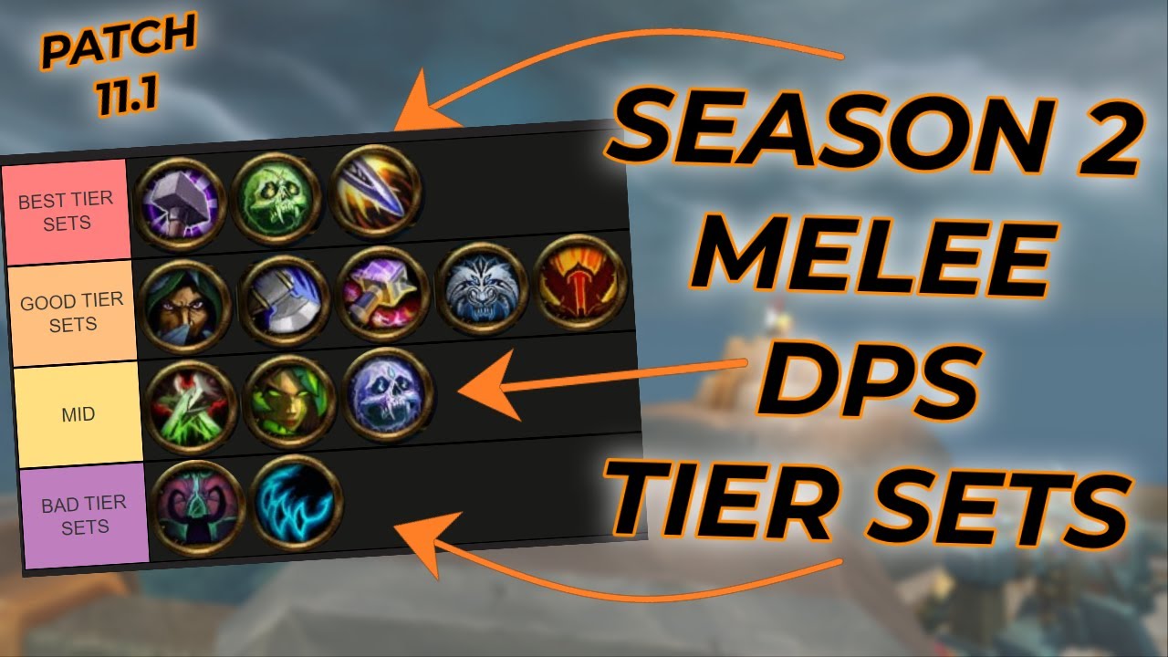 Season 2 MELEE DPS Tier Sets RANKED! - YouTube