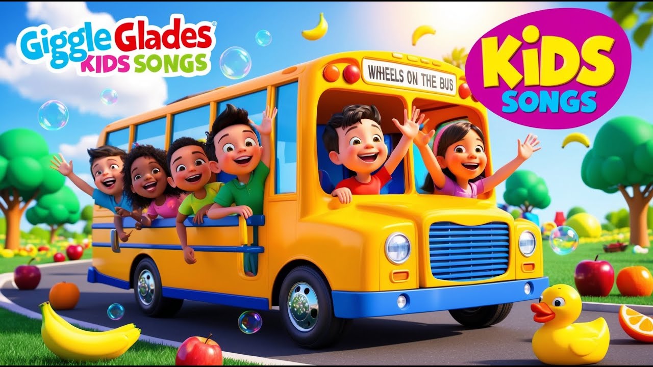 🎶 Giggle Glades Kids Songs & Rhymes | Wheels on the Bus, Bath Song ...