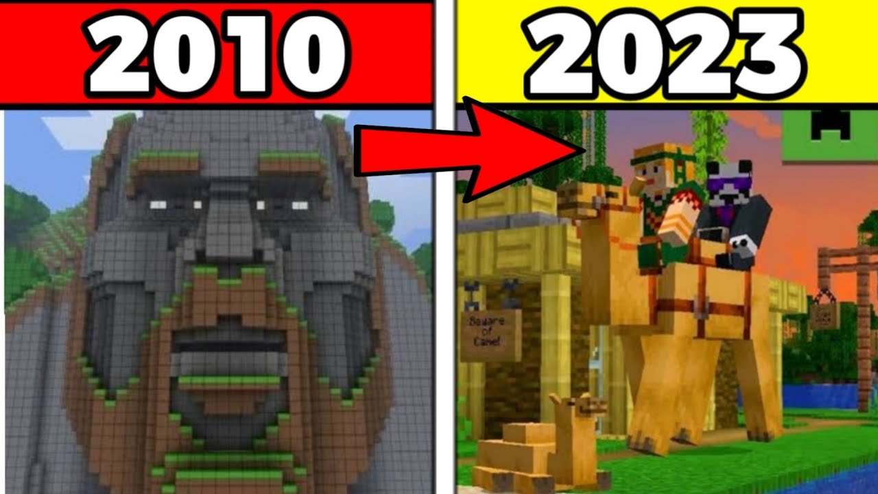 2010 MINECRAFT VS 2023 MINECRAFT - YouTube