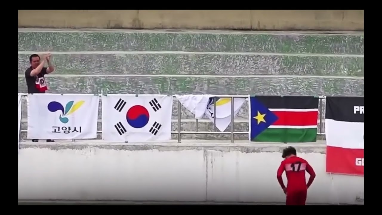 Soccer players celebrate with his one loyal fan - YouTube
