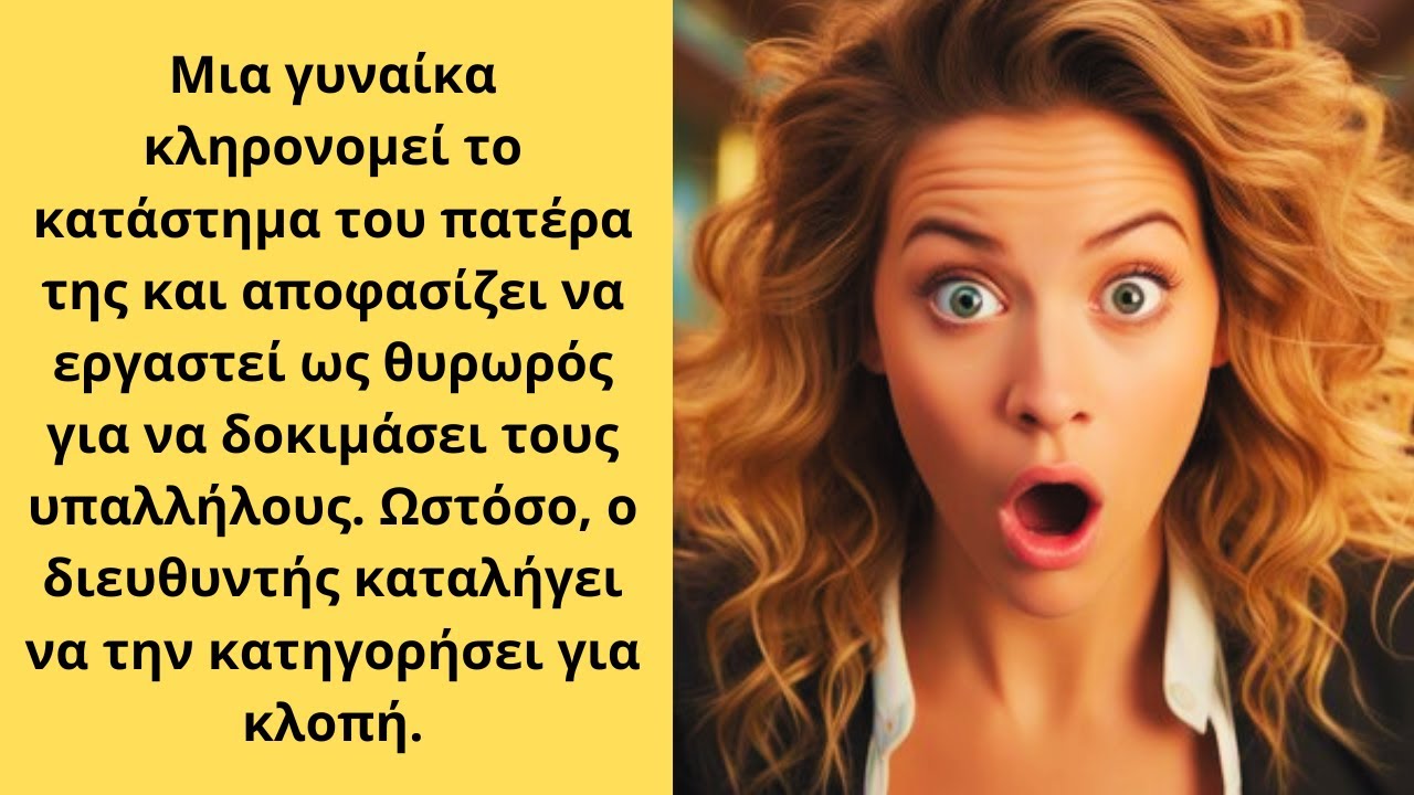 Κληρονομεί το κατάστημα του πατέρα της και αποφασίζει να εργαστεί ως ...