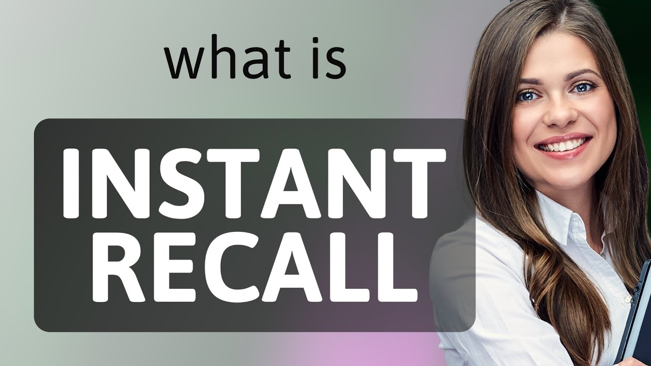 Instant Recall: Mastering Instant Memory in English - YouTube