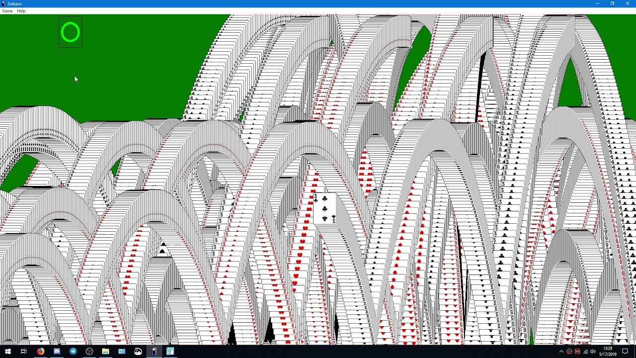 Solitaire Winning Card Fall 1080p 60fps - YouTube