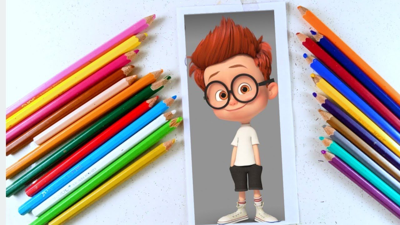 How to draw Sherman from Mr Peabody and Sherman animation step by step ...