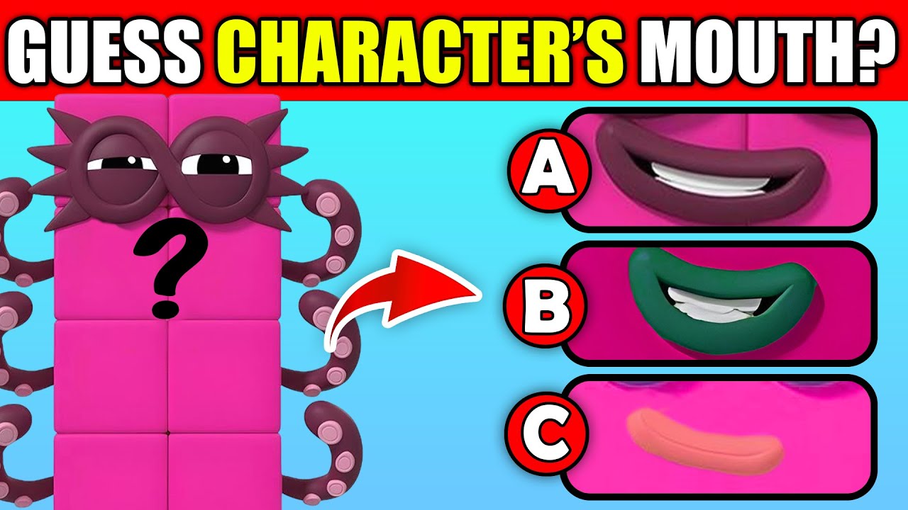 🧮 Guess The NUMBERBLOCKS Character By Their MOUTH?! | Numberblocks ...