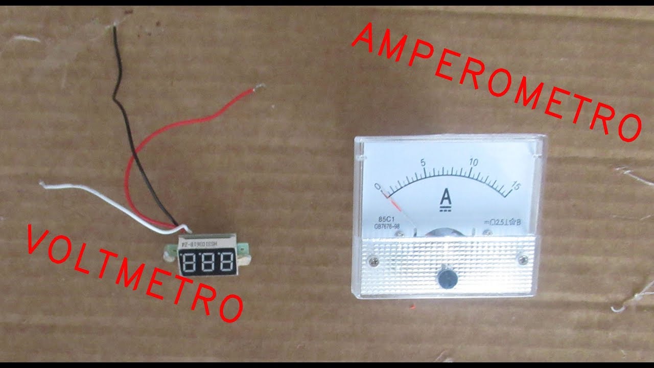 Come installare un voltmetro e un amperometro, diy, very easy, cheap ...