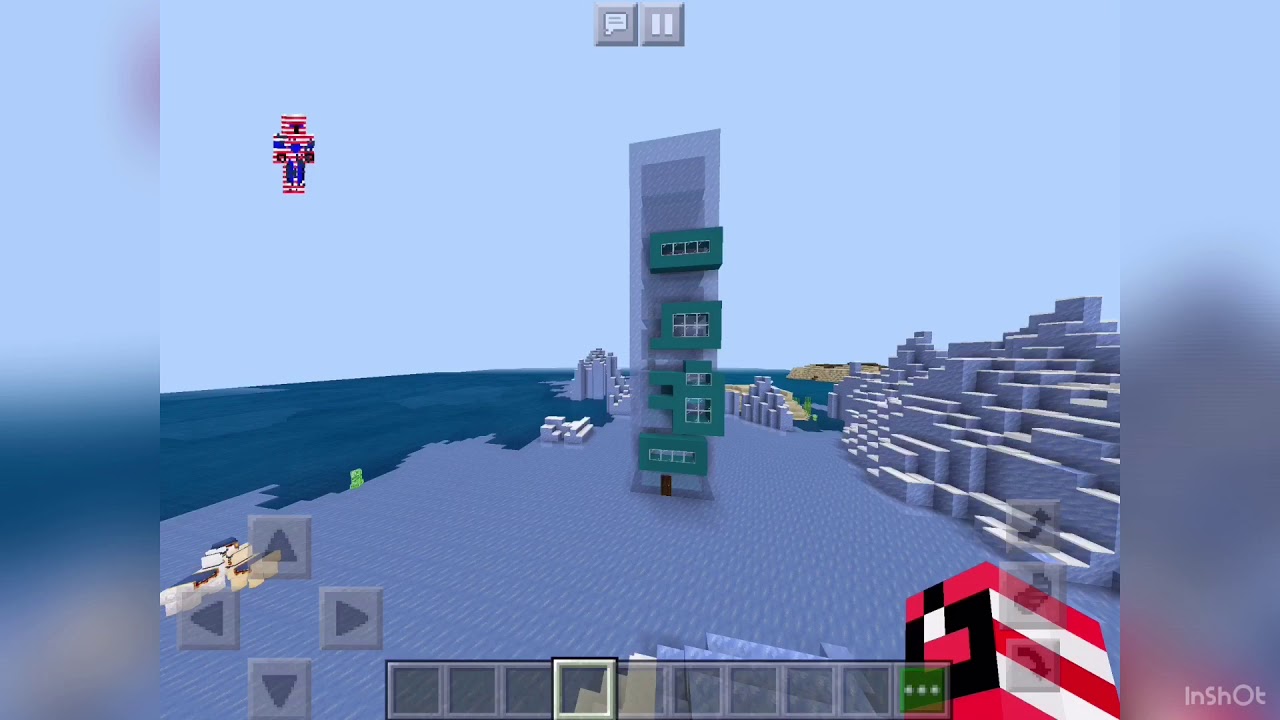 Ice tower in Minecraft - YouTube
