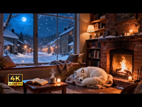 Quiet Snowfall Jazz Piano Night Mood - YouTube
