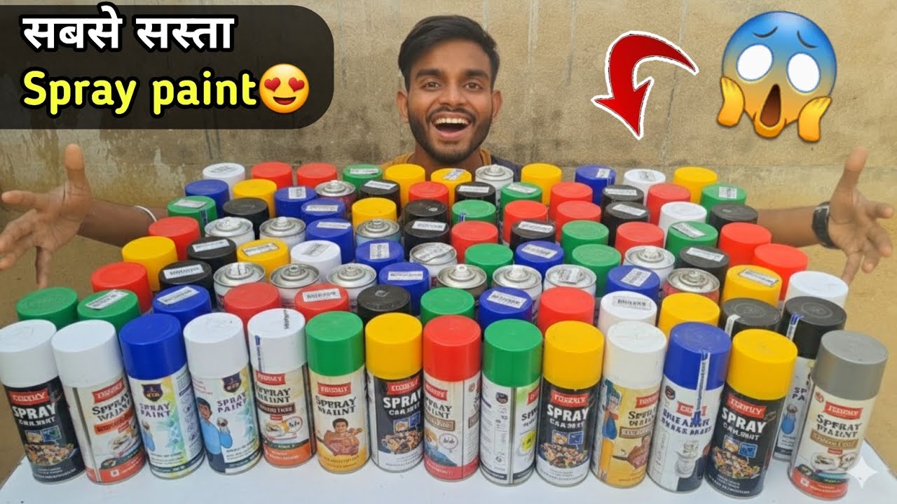 इतने सारे Spray Paint सस्ते में मिले😍🔥 | Spray Paint Box Unboxing | AK ...