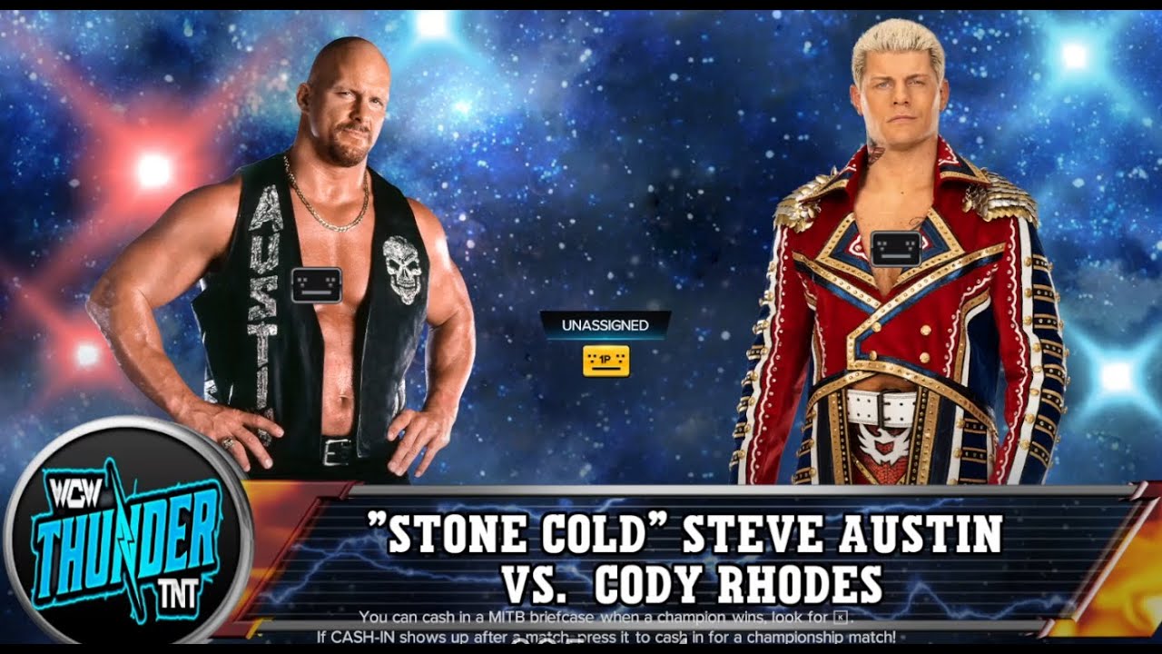 WCW THUNDER #1: "STONE COLD" STEVE AUSTIN V. CODY RHODES - YouTube