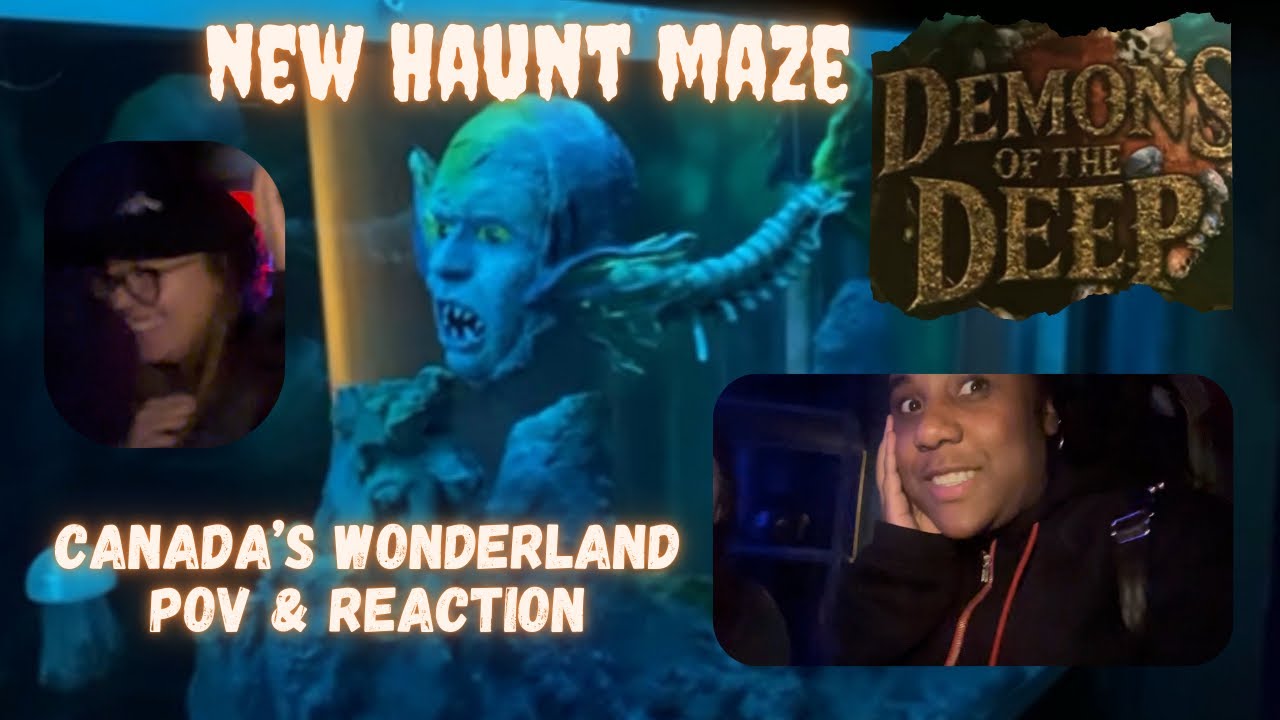 “Demons of the Deep” Maze ~ Halloween Haunt Canada’s Wonderland 2024 ...