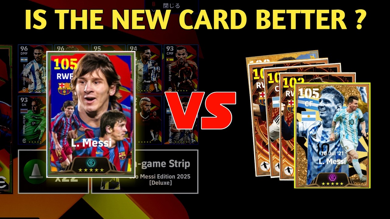 NEW Ambassador Messi Card Vs Top 5 Messi Cards #efootball2025 - YouTube