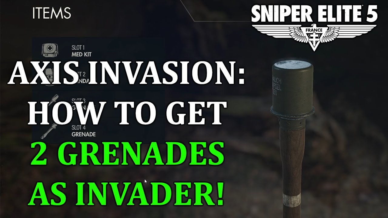 How To Get 2 GRENADES As INVADER in Sniper Elite 5 Axis Invasion Mode ...