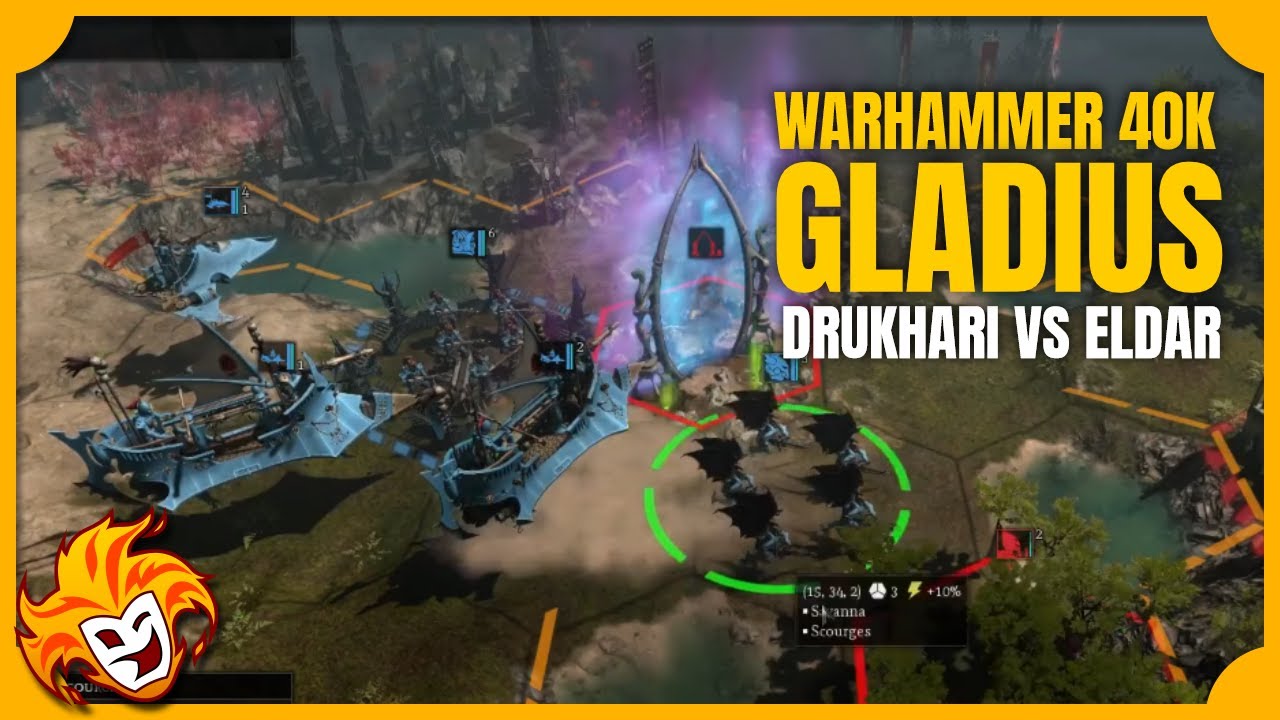 Warhammer 40k Gladius ~ Drukhari vs Eldar - YouTube