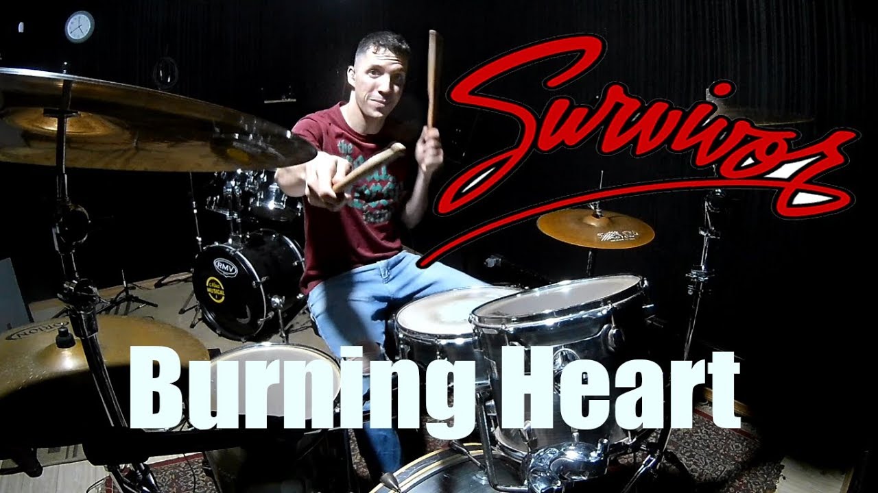 Survivor - Burning Heart (DRUM COVER) - YouTube