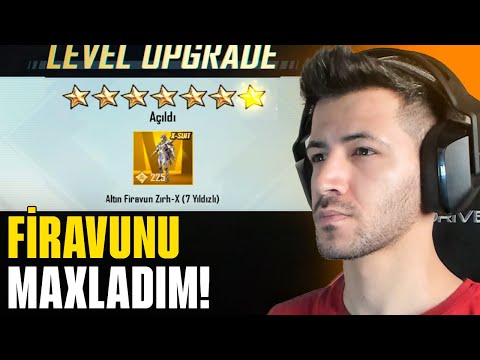 FİRAVUN X-SUİTİ 7 SEVİYE YAPTIM! (BATTIM RESMEN)  pubg mobile