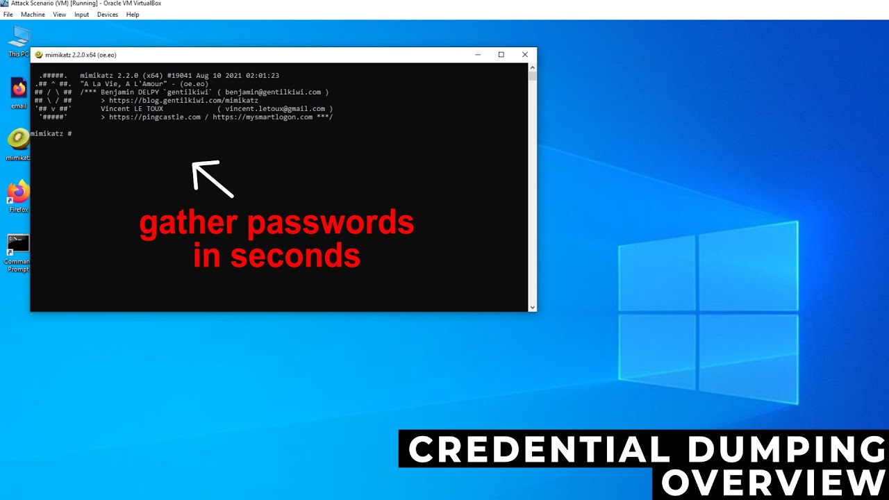 Credential Dumping to Steal Passwords - Demo (Udemy Course) - YouTube