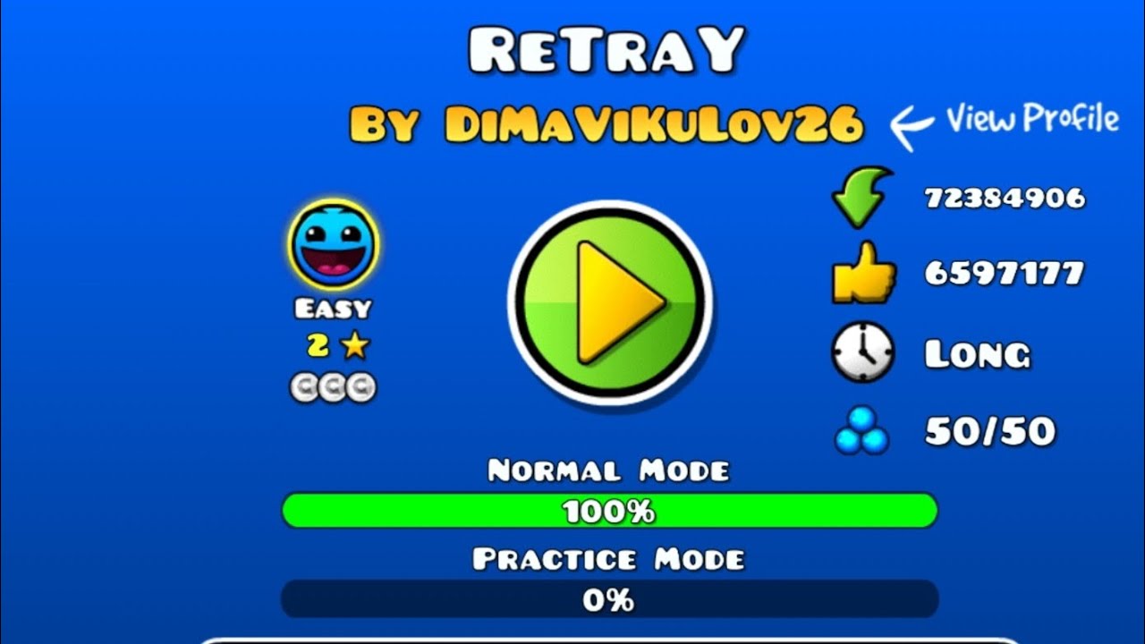 Retray 100% complete geometry dash - YouTube