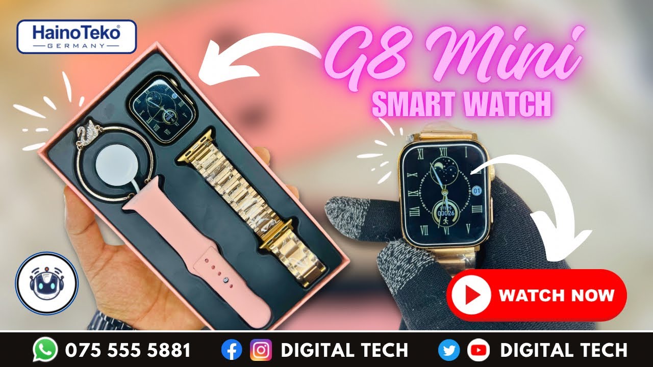 Haino Teko G8 Mini | 1.7 Inch Display | Dual Straps | Series 8 | Apple ...