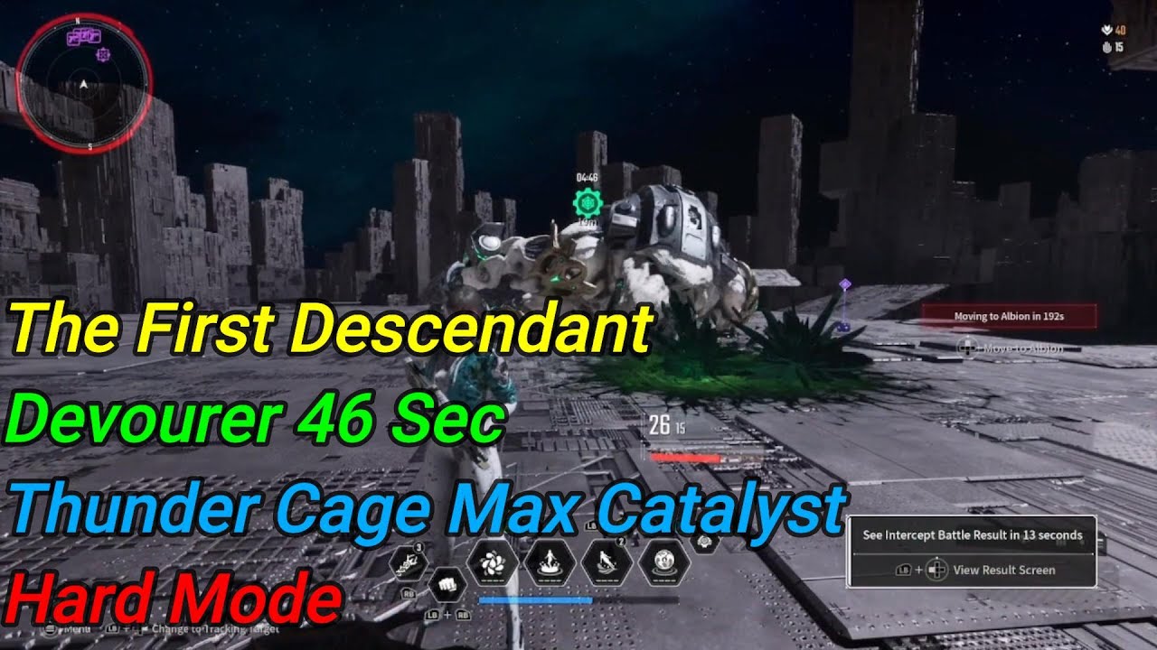 🎮The First Descendant 😁Hard Mode 😀Devourer 46 Sec 😛Thunder Cage Max Catalyst 😎 - YouTube