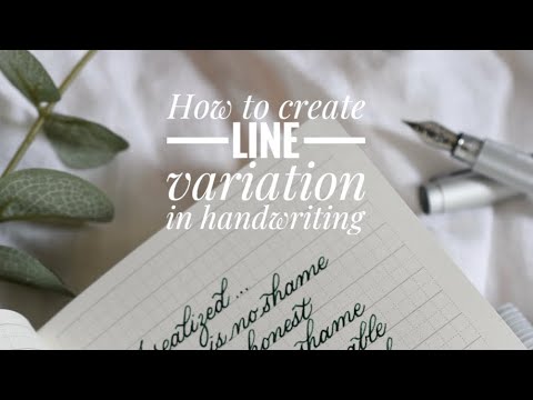 How to create Line variation with any pens | Handwriting practice ...