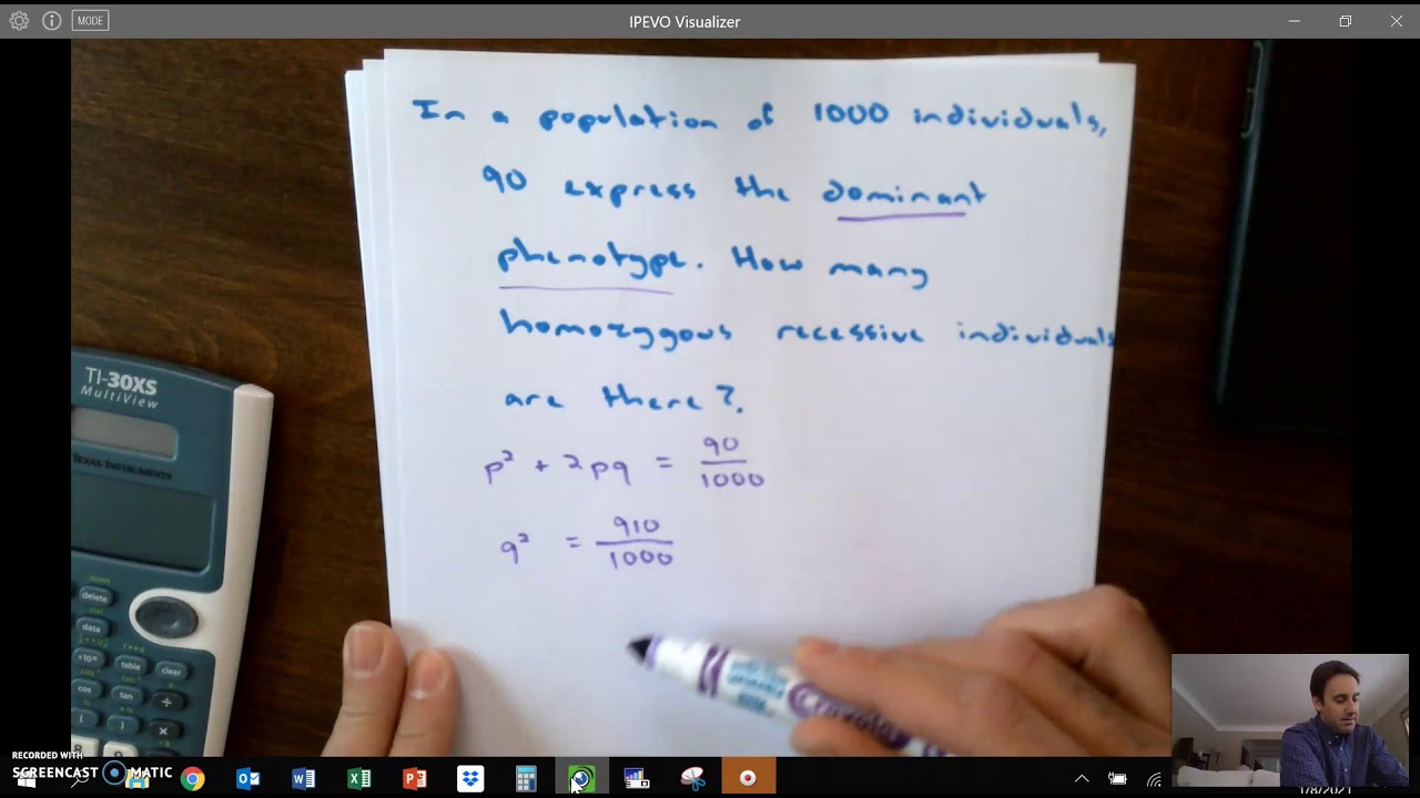 Screencast Population Genetics (Mathematics) Part 2 - YouTube