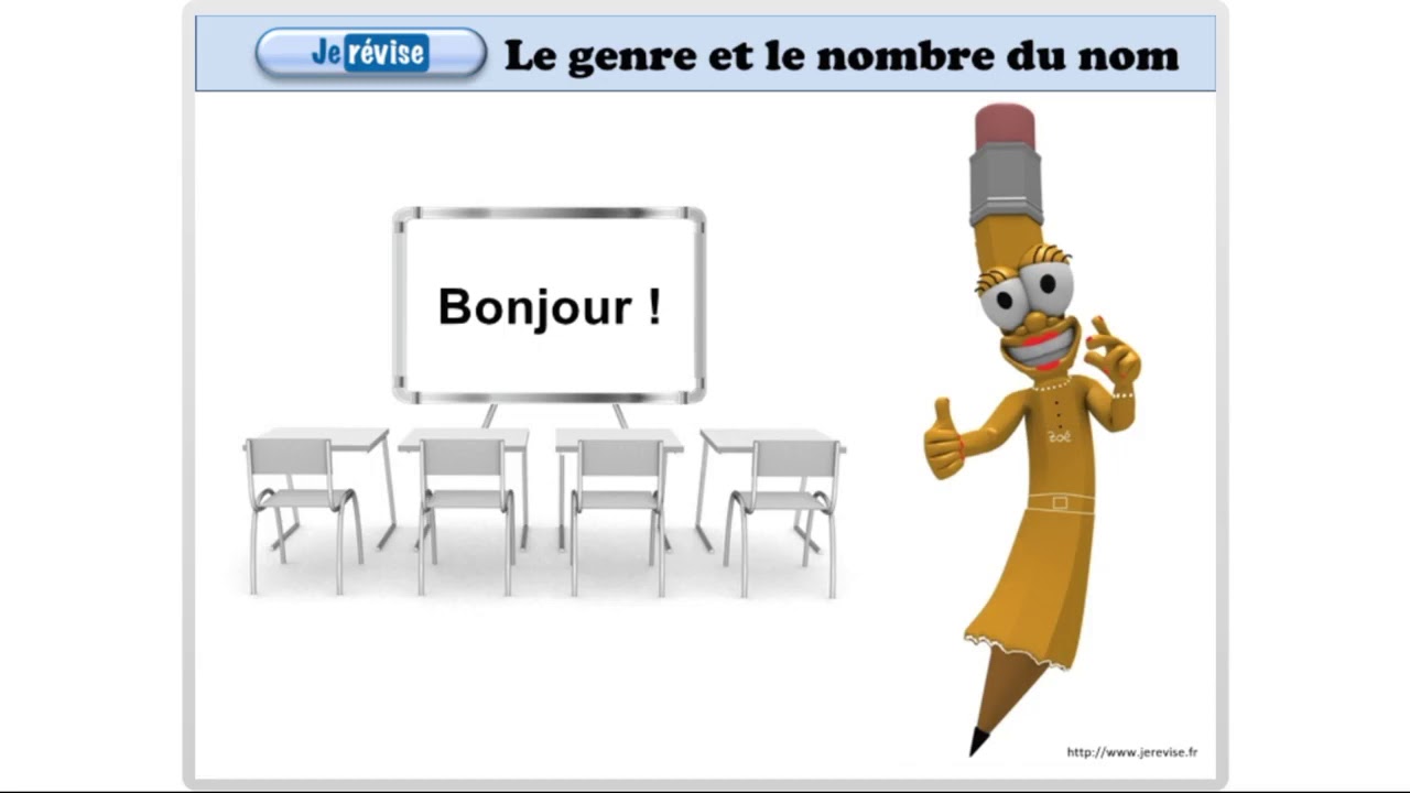 grammaire : la leçon de le genre et le nombre - YouTube