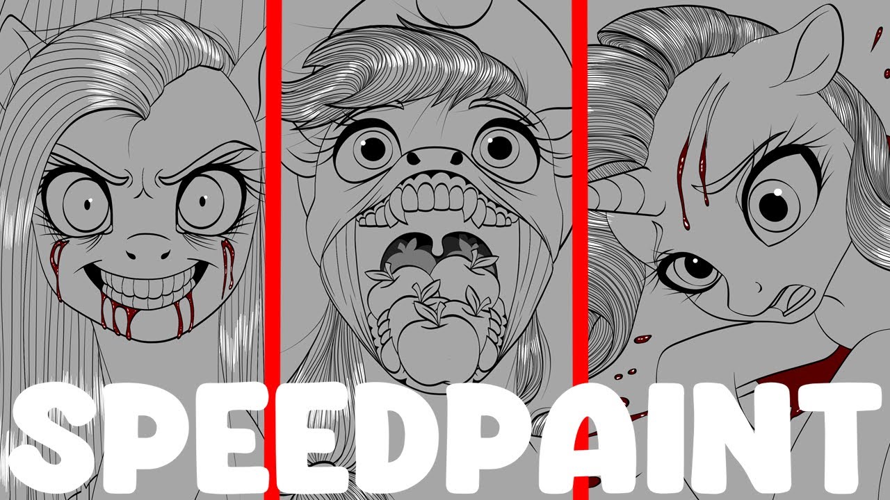 MONTH OF MACABRE | GORETOBER Week 1 | My Little Pony HORROR SPEEDPAINT ...