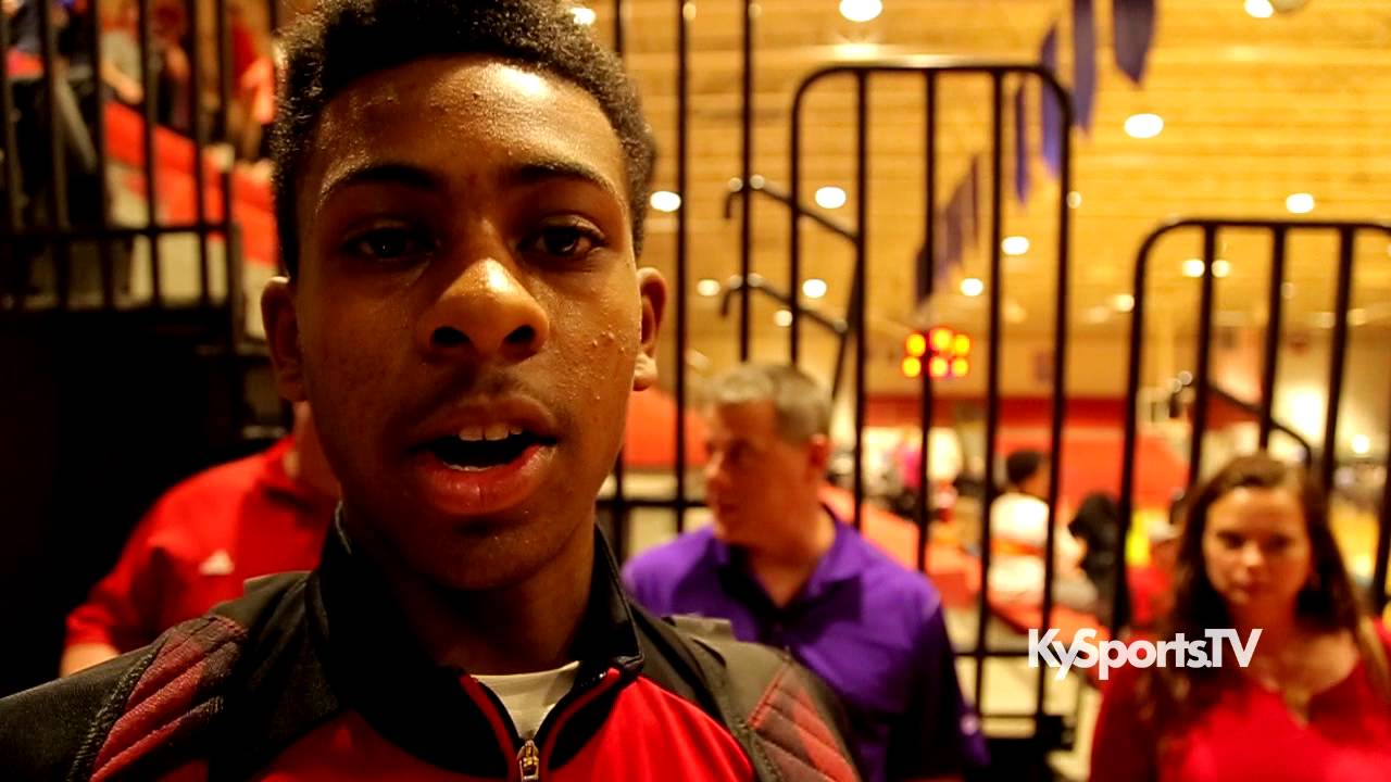 TreVon Smith on Taylor Co Win over N Hardin in 5th Region Tourney - YouTube
