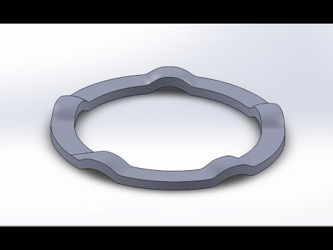 SOLIDWORKS:-Wave Spring Washer | IMPULSE - YouTube