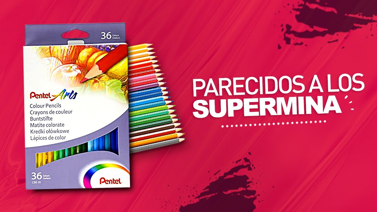 Lapices de Colores Pentel Arts set 36 - YouTube