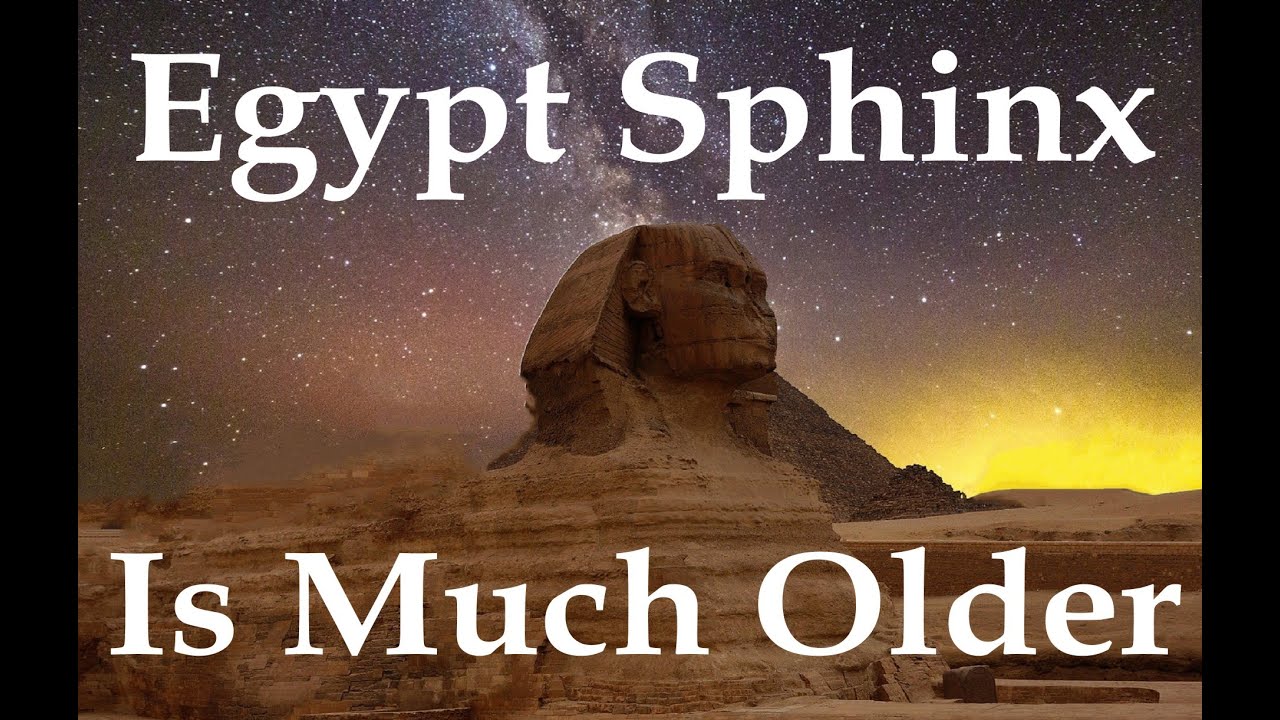 Egypt Sphinx is Much Older - Dr. Robert Schoch - YouTube