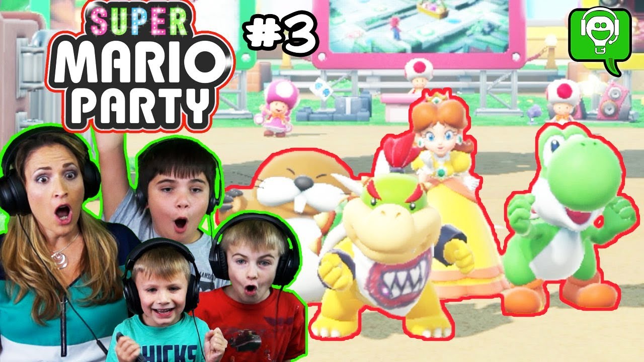 Mario Party Part 3 w/HobbyMom by HobbyFamilyGaming - YouTube