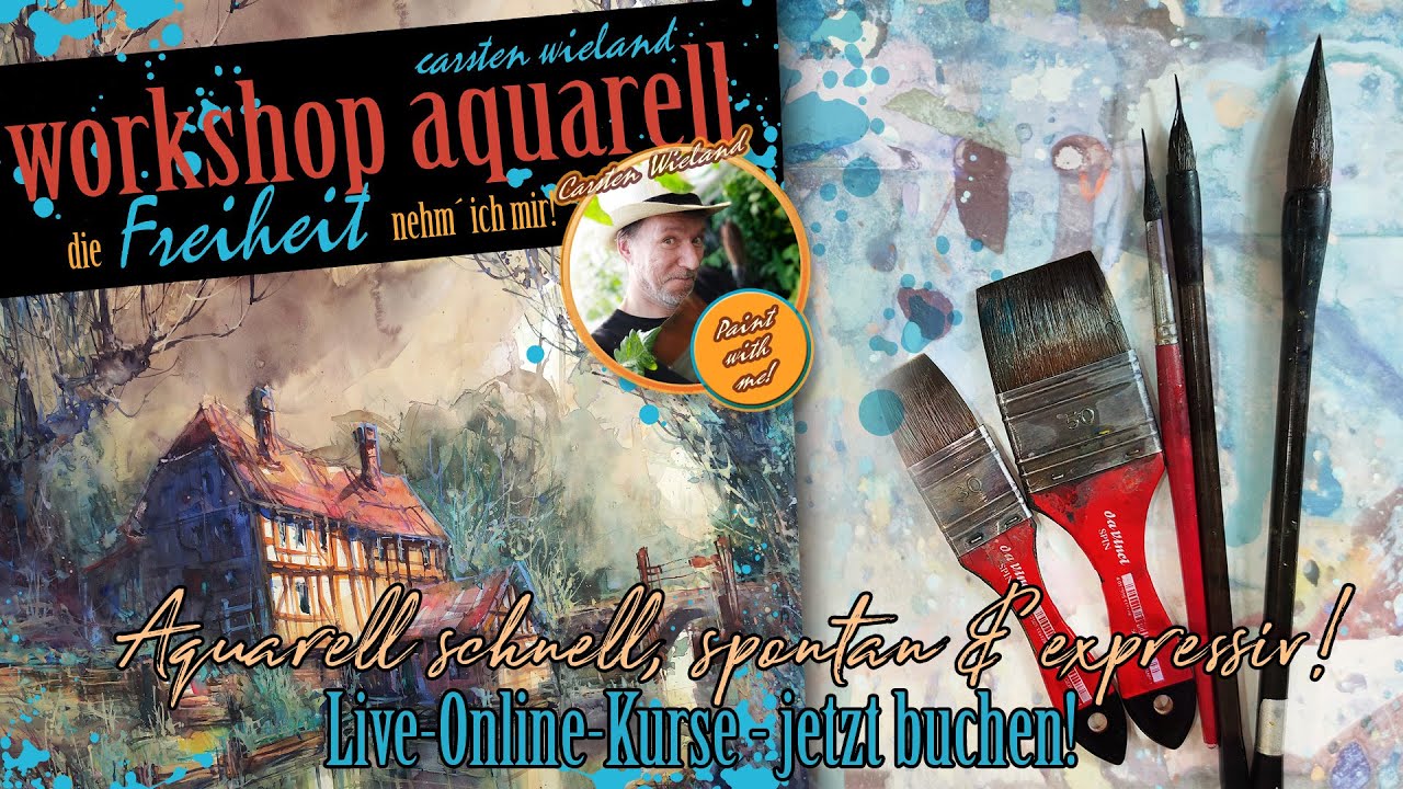 Online Aquarellkurse von und mit Carsten Wieland - YouTube