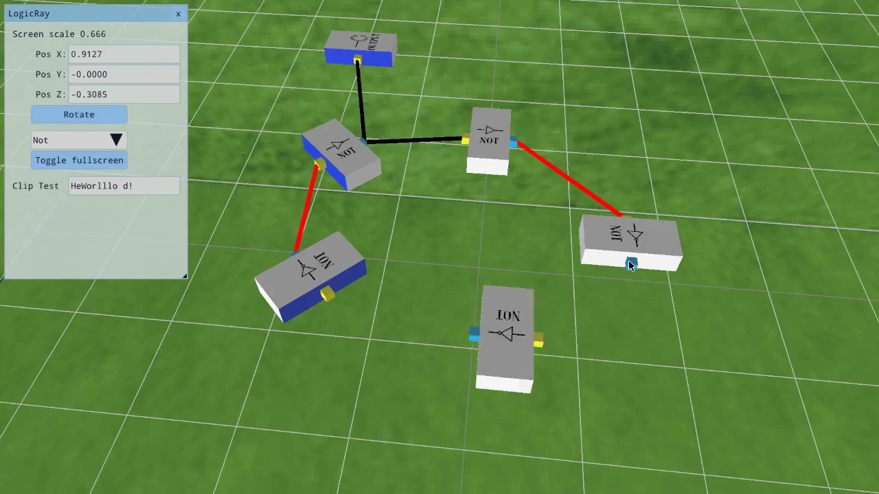 3d logic sim - progress - YouTube