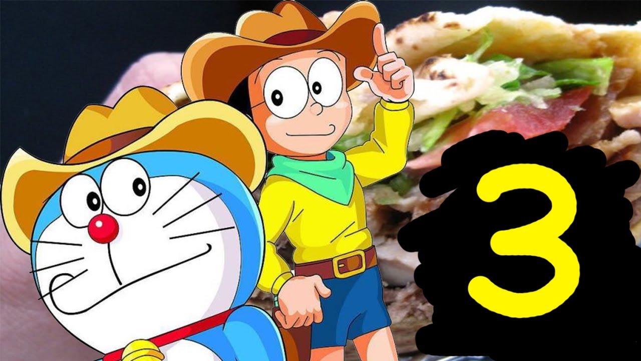 Doraemon le hace comerse un kebab a Nobita 3 - YouTube