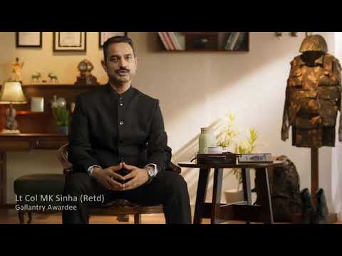 Lt col MK sinha (Retrd) Gallantry awardee