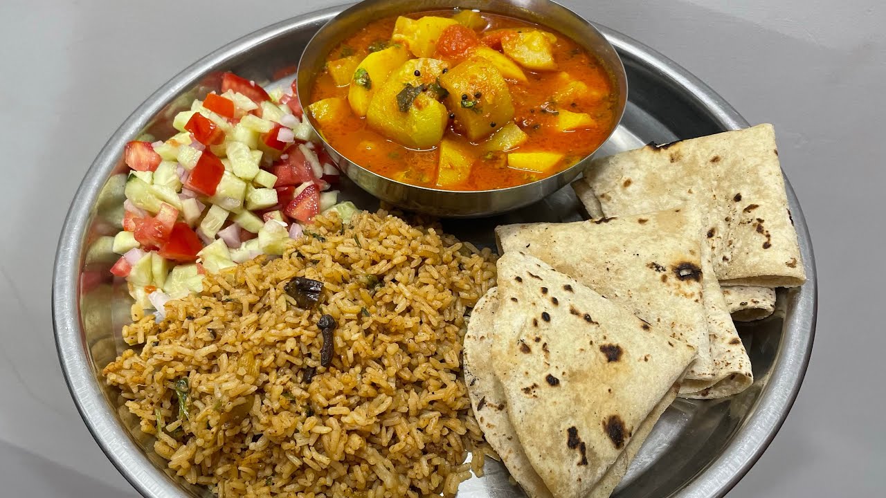 Special lunch thali-Simple & tasty veg thali-सिंपल वेज थाली-लंच थाली ...