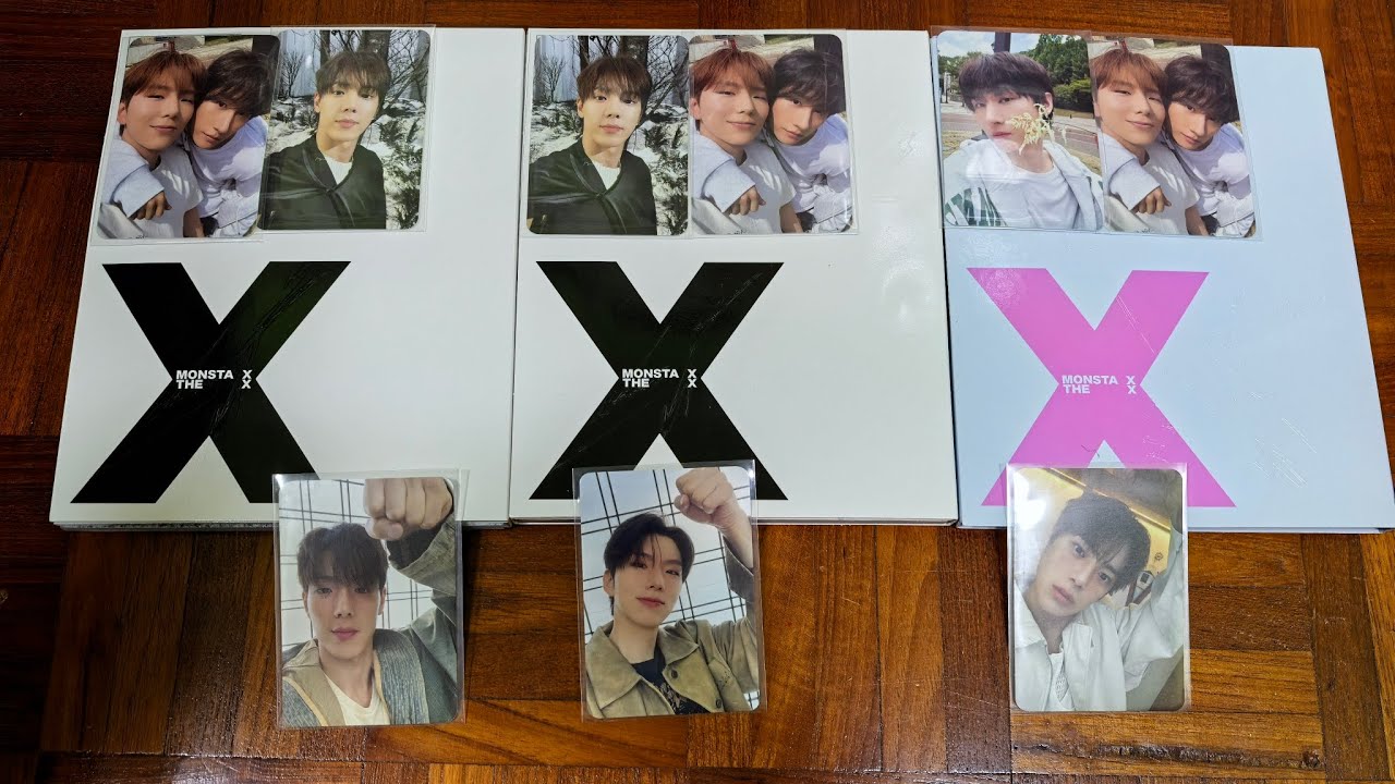 Monsta X The X unboxing part 3 (Unknown X, XX, Hello X vers) with ...