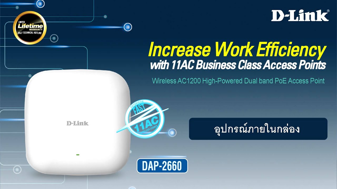 D-Link Wireless AC1200 High-Powered Dual band PoE Access Point (DAP ...