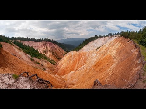GROAPA RUGINOASA,VALEA SEACA Hiking Trail on Snow HD GoPro Romania ...